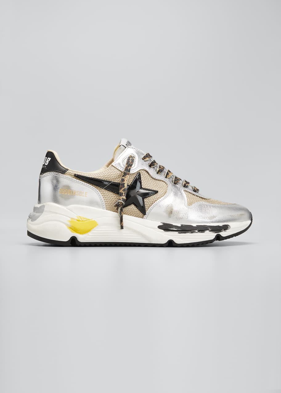 Golden Goose Men's Running Sole Metallic Distressed Sneakers - Bergdorf ...