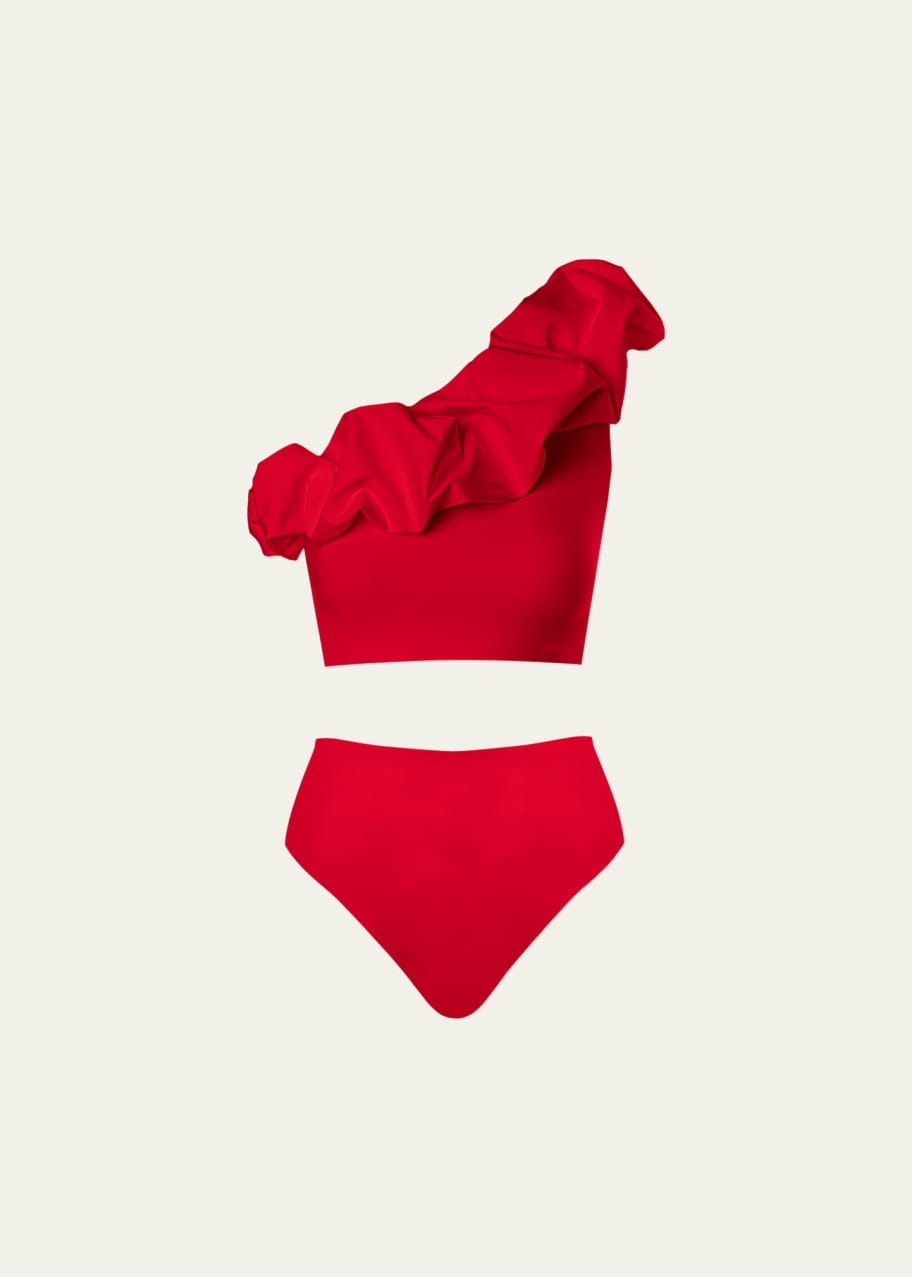 MAYGEL CORONEL Merly Ruffle Two-Piece Bikini Set - Bergdorf Goodman