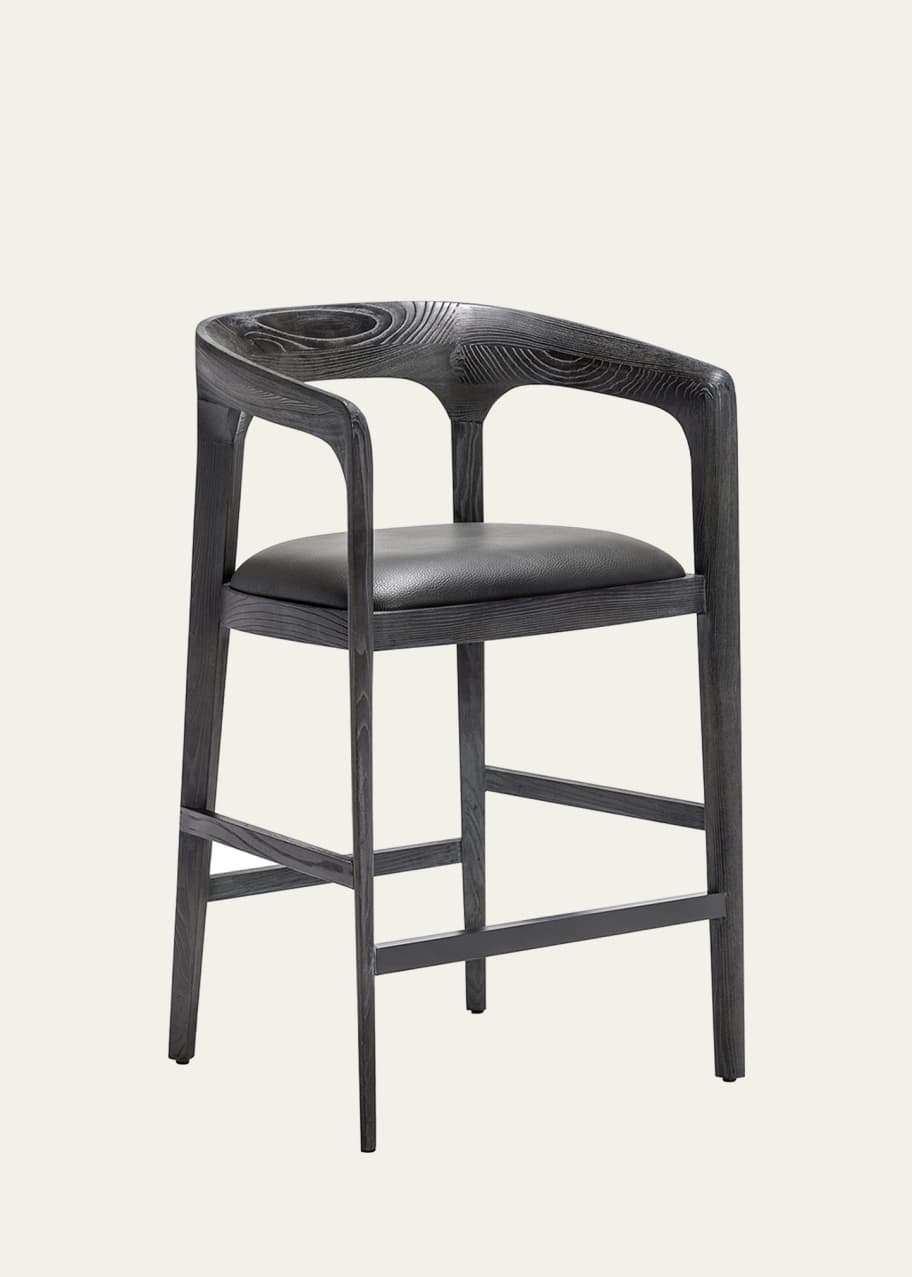 Interlude Home Kendra Counter Stool, 27" - Bergdorf Goodman