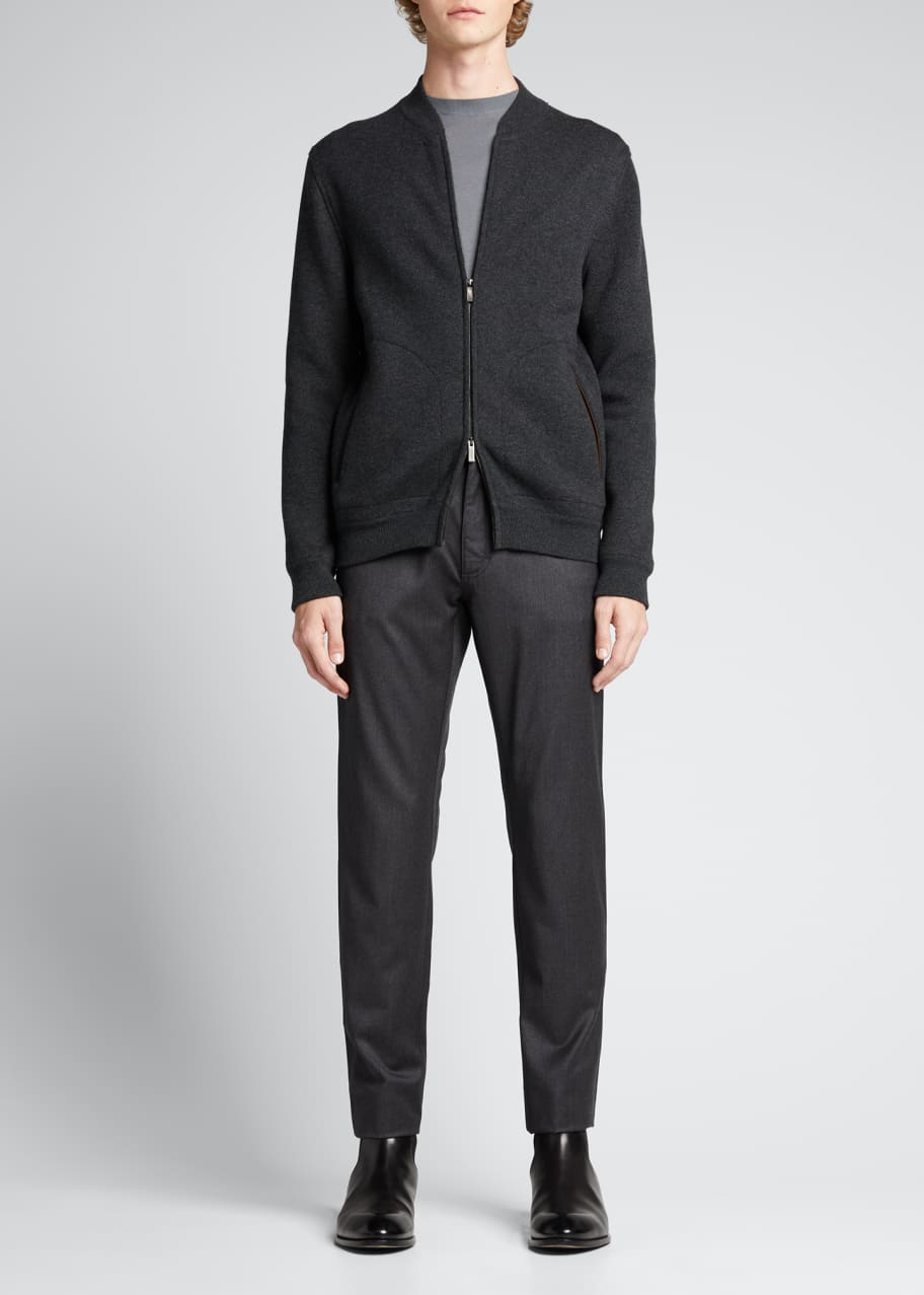 ZEGNA Men's Premium Cashmere Track Jacket - Bergdorf Goodman