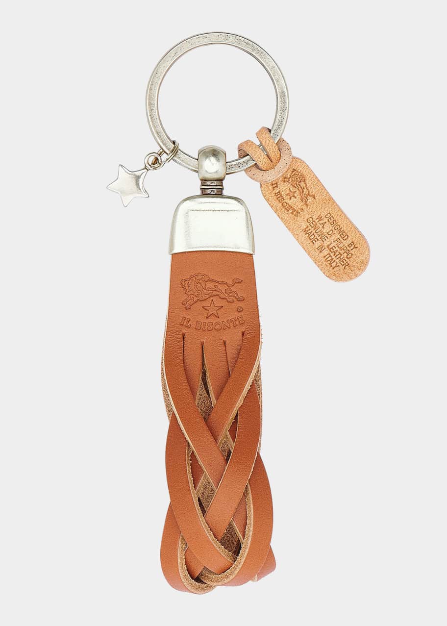 Il Bisonte Unisex Leather Logo Key Ring - Bergdorf Goodman