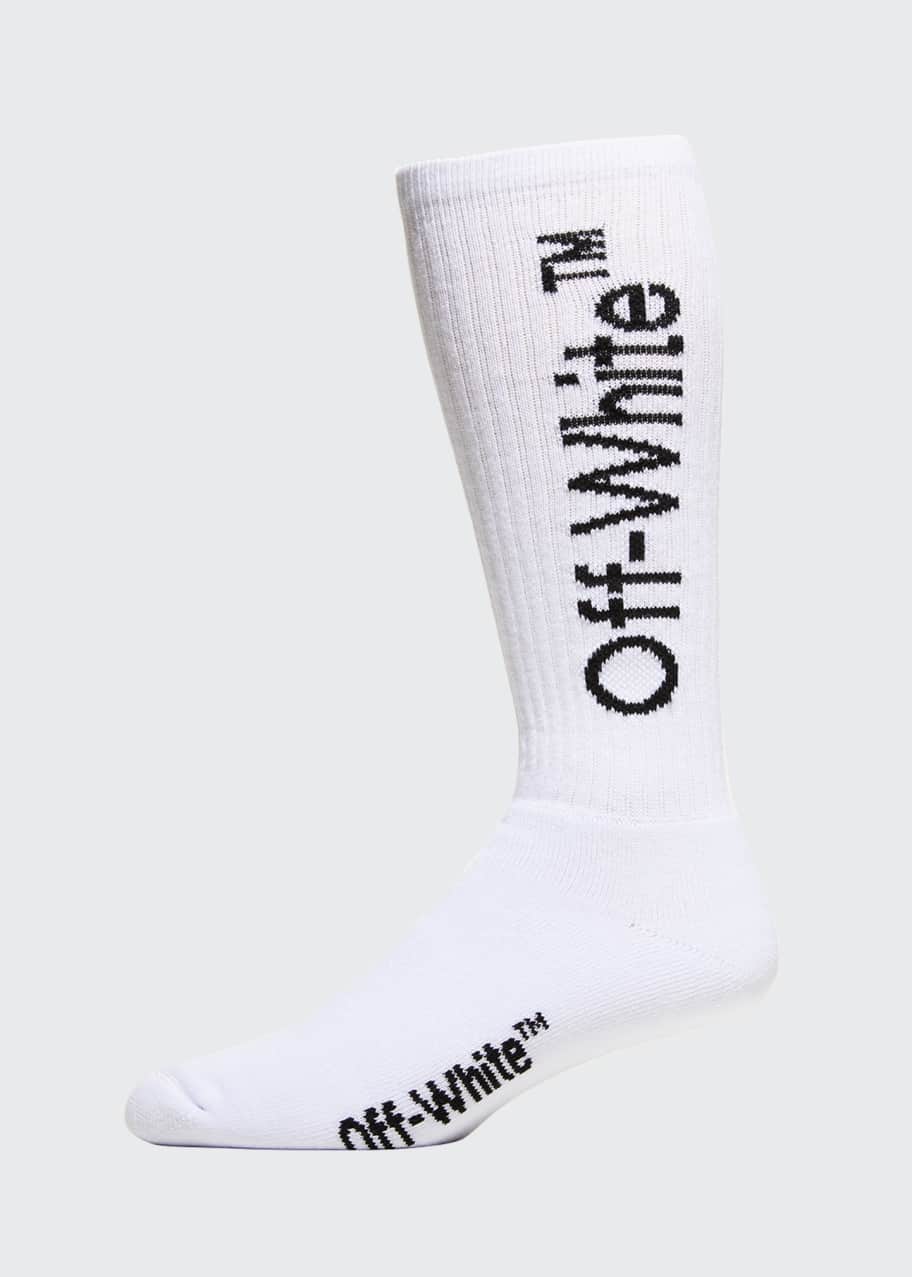 Off-White Men's Arrows Mid-Length Socks - Bergdorf Goodman