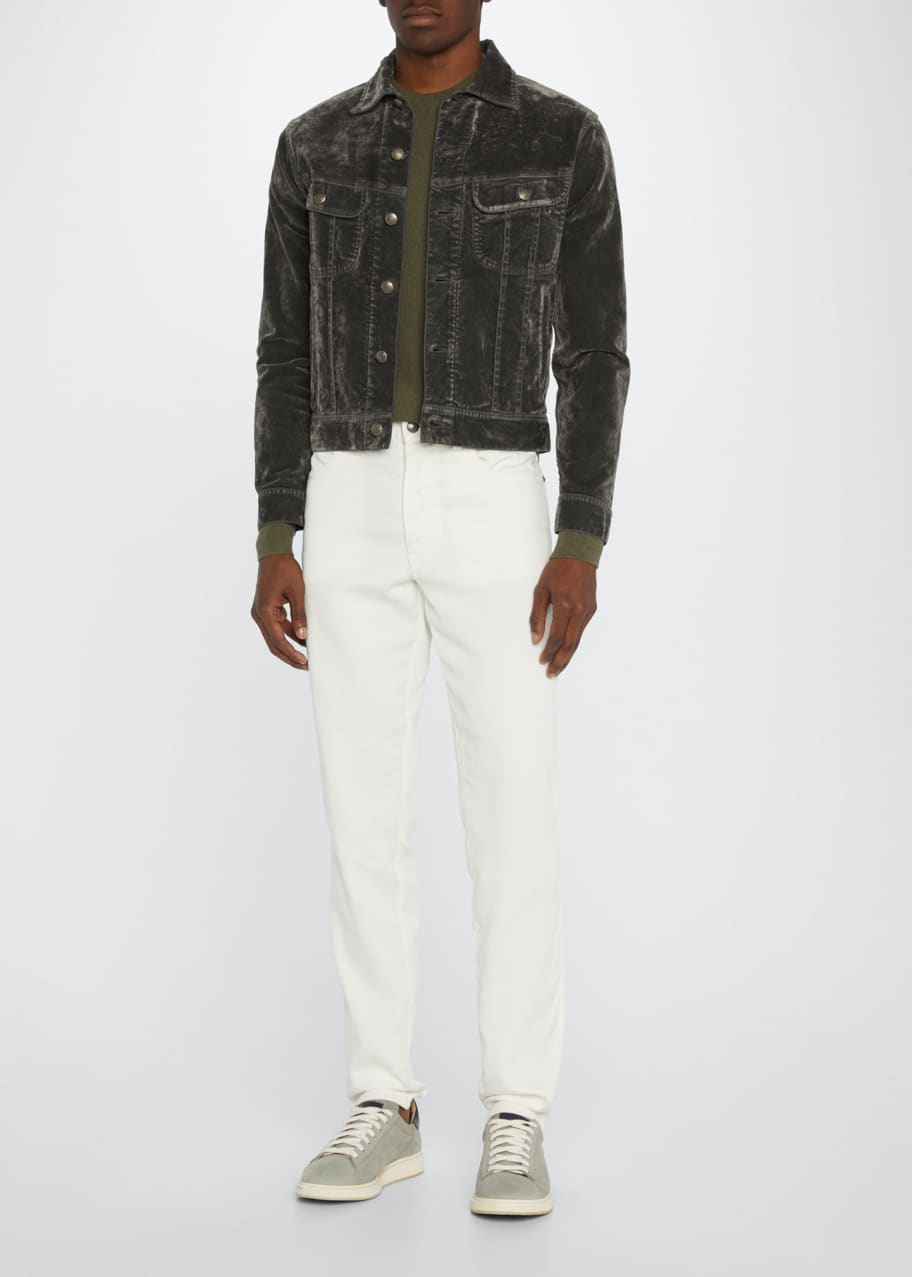 Ralph Lauren Men's Stretch-Velvet Trucker Jacket - Bergdorf Goodman