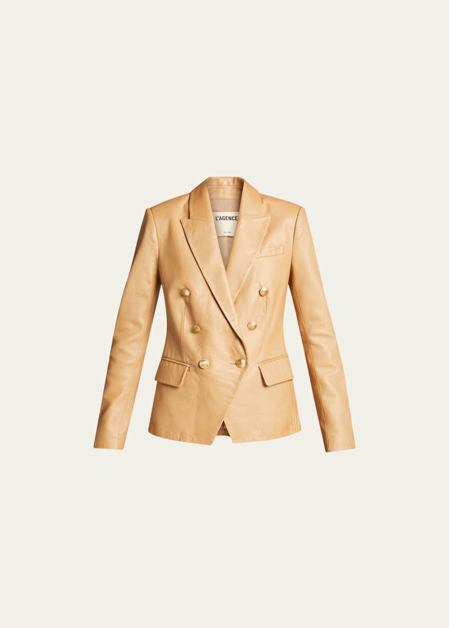 L'Agence Kenzie Double-Breasted Blazer - Bergdorf Goodman