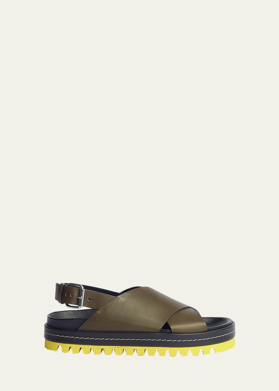Plan C Fussbett Flatform Lug-Sole Sandals - Bergdorf Goodman