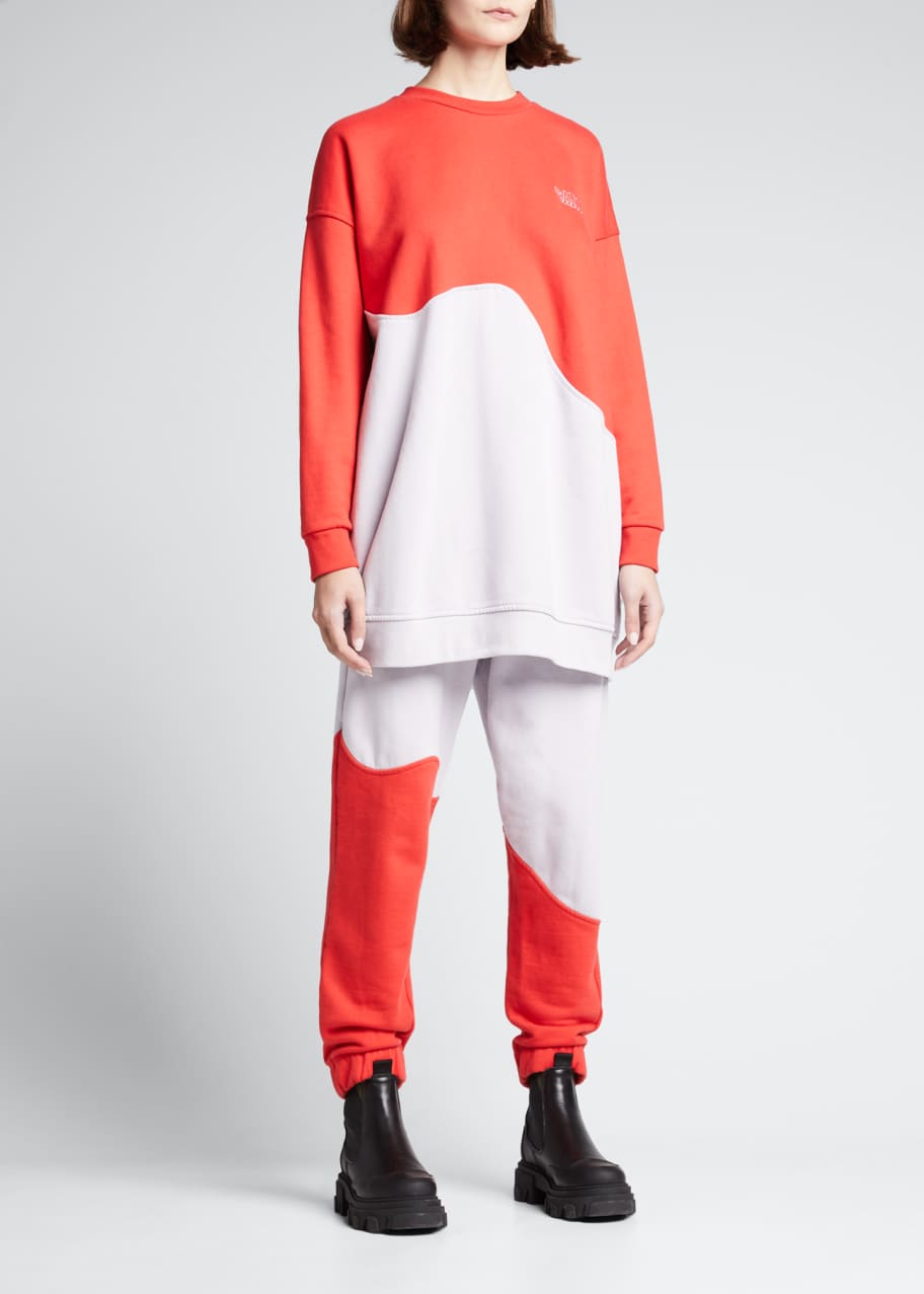 Ganni Colorblock Wave Sweatpants - Bergdorf Goodman