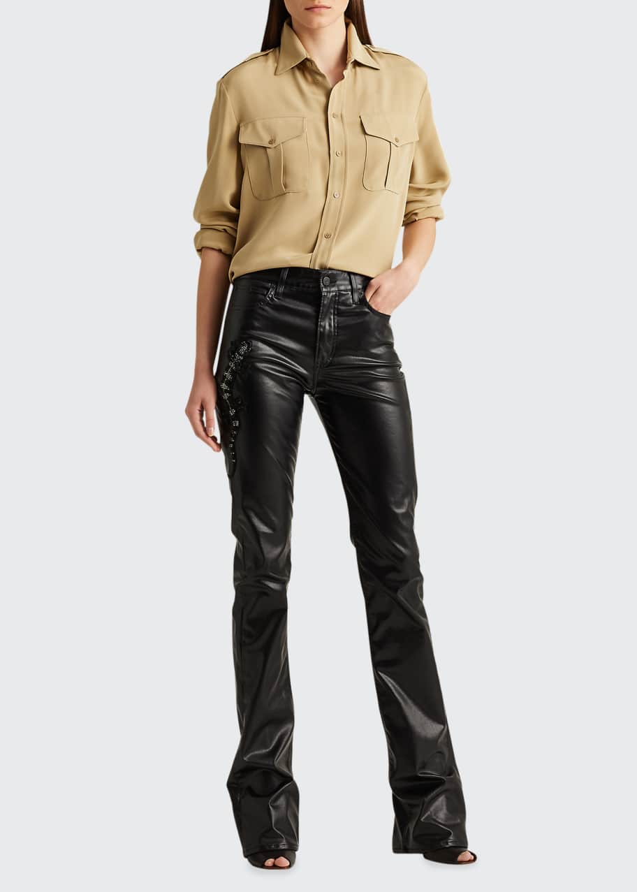 Ralph Lauren Collection 208 High-Rise Boot-Cut Jeans - Bergdorf Goodman
