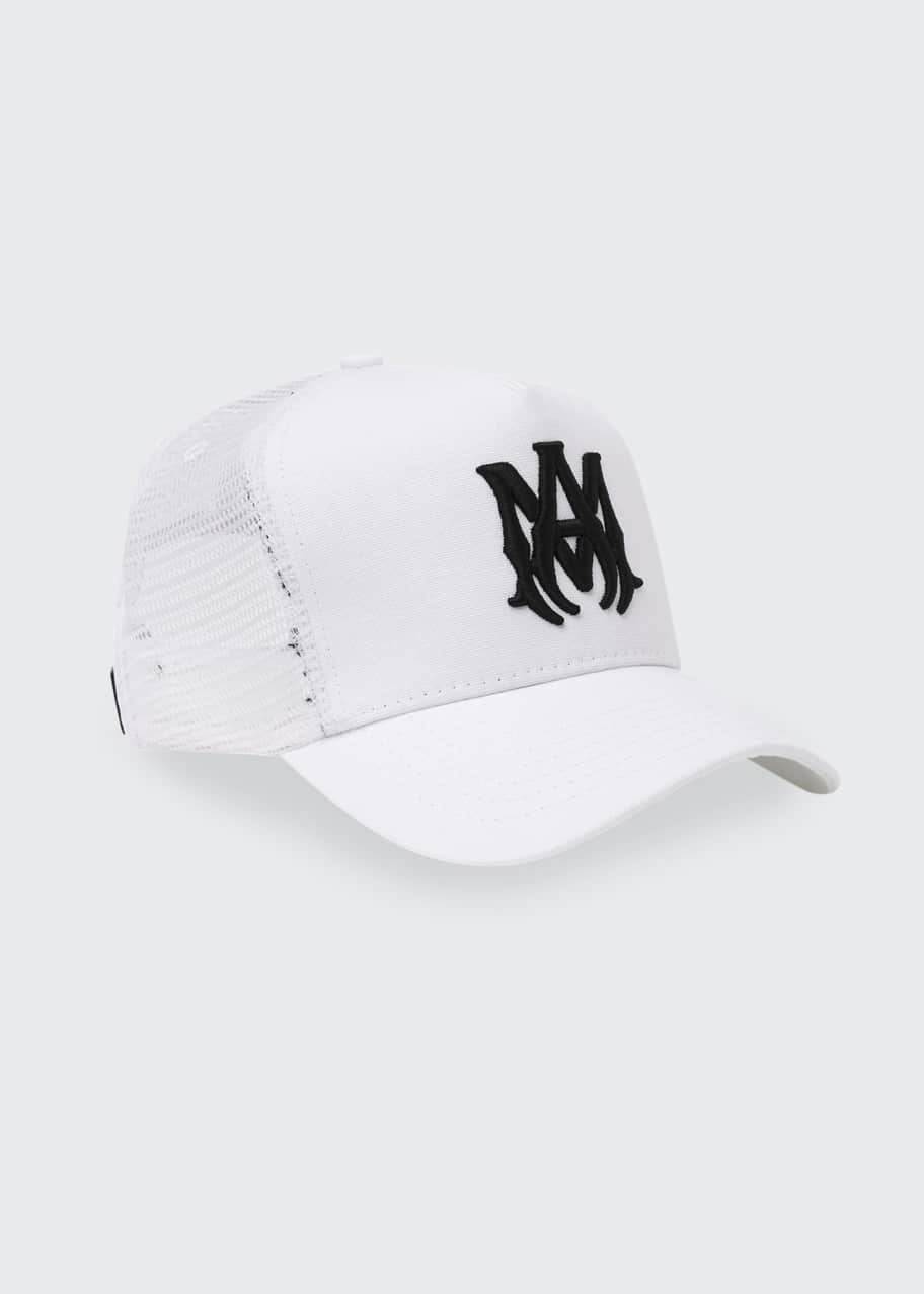 Amiri Men's MA Logo Trucker Hat - Bergdorf Goodman