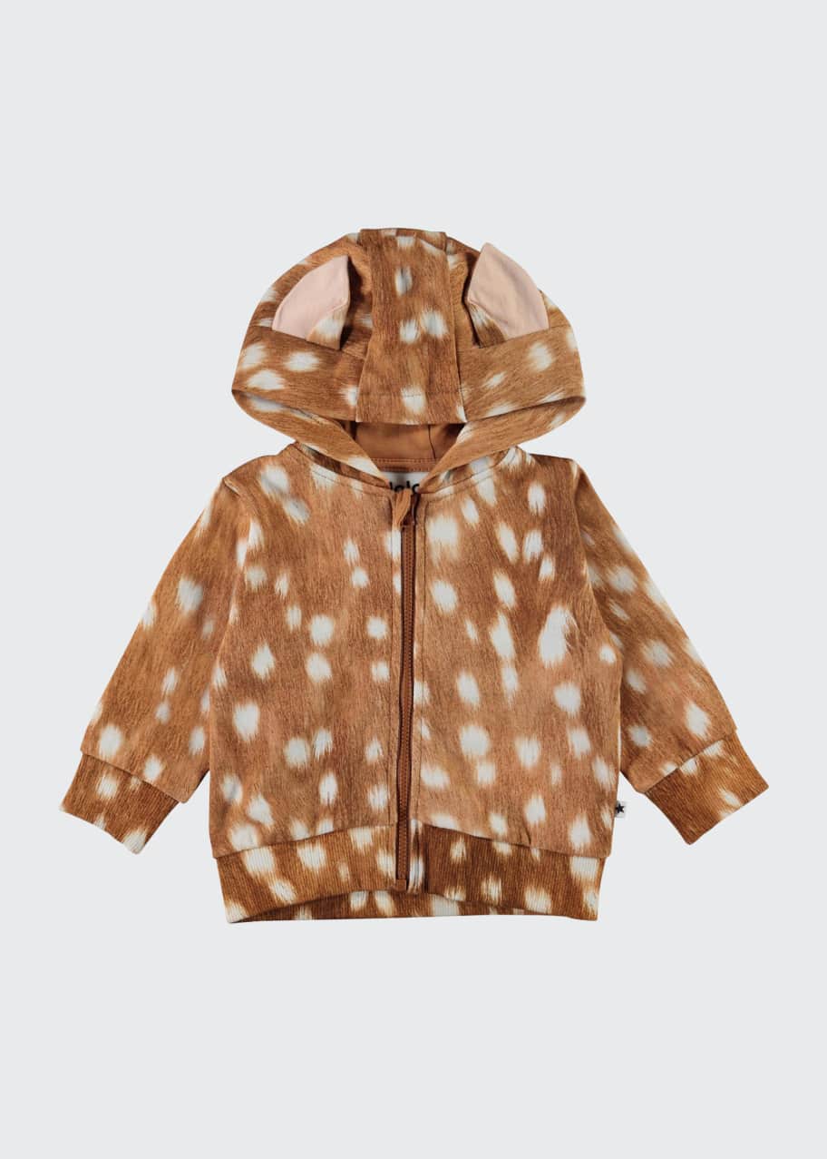 Molo Girl's Demi Deer-Print Jacket, Size 3M-3 - Bergdorf Goodman