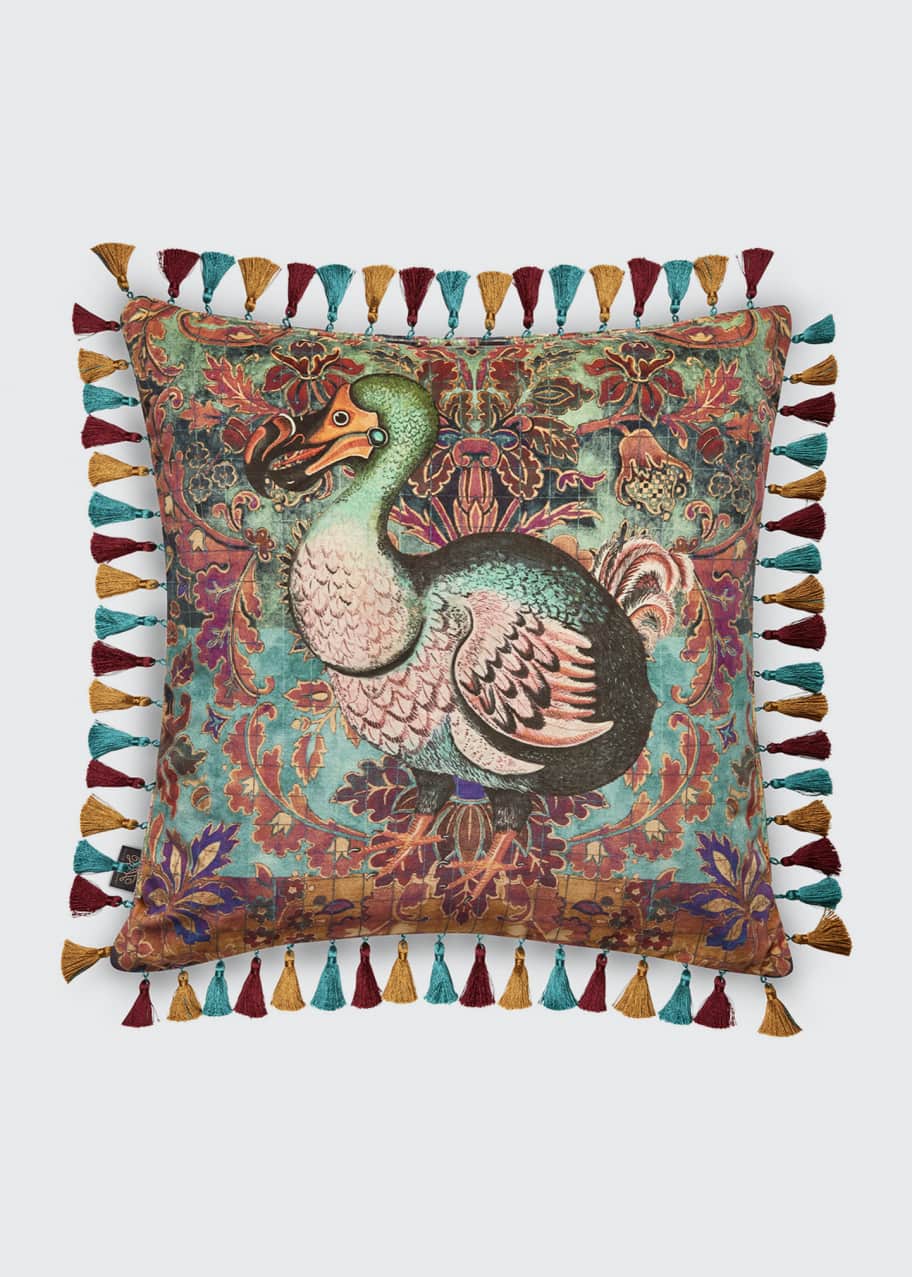 House of Hackney Dodo Andastra Large Velvet Cushion, Amazonite ...