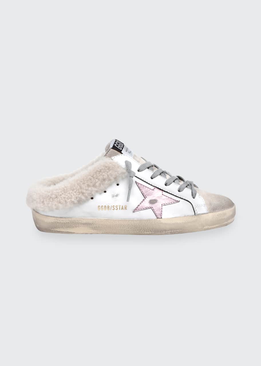 Golden Goose Superstar Sabot Shearling Sneakers - Bergdorf Goodman