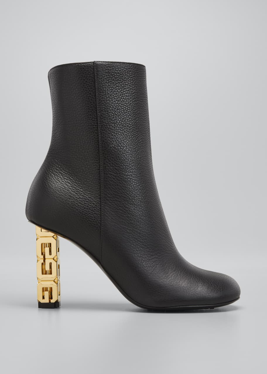 Givenchy G Cube-Heel Ankle Boots - Bergdorf Goodman