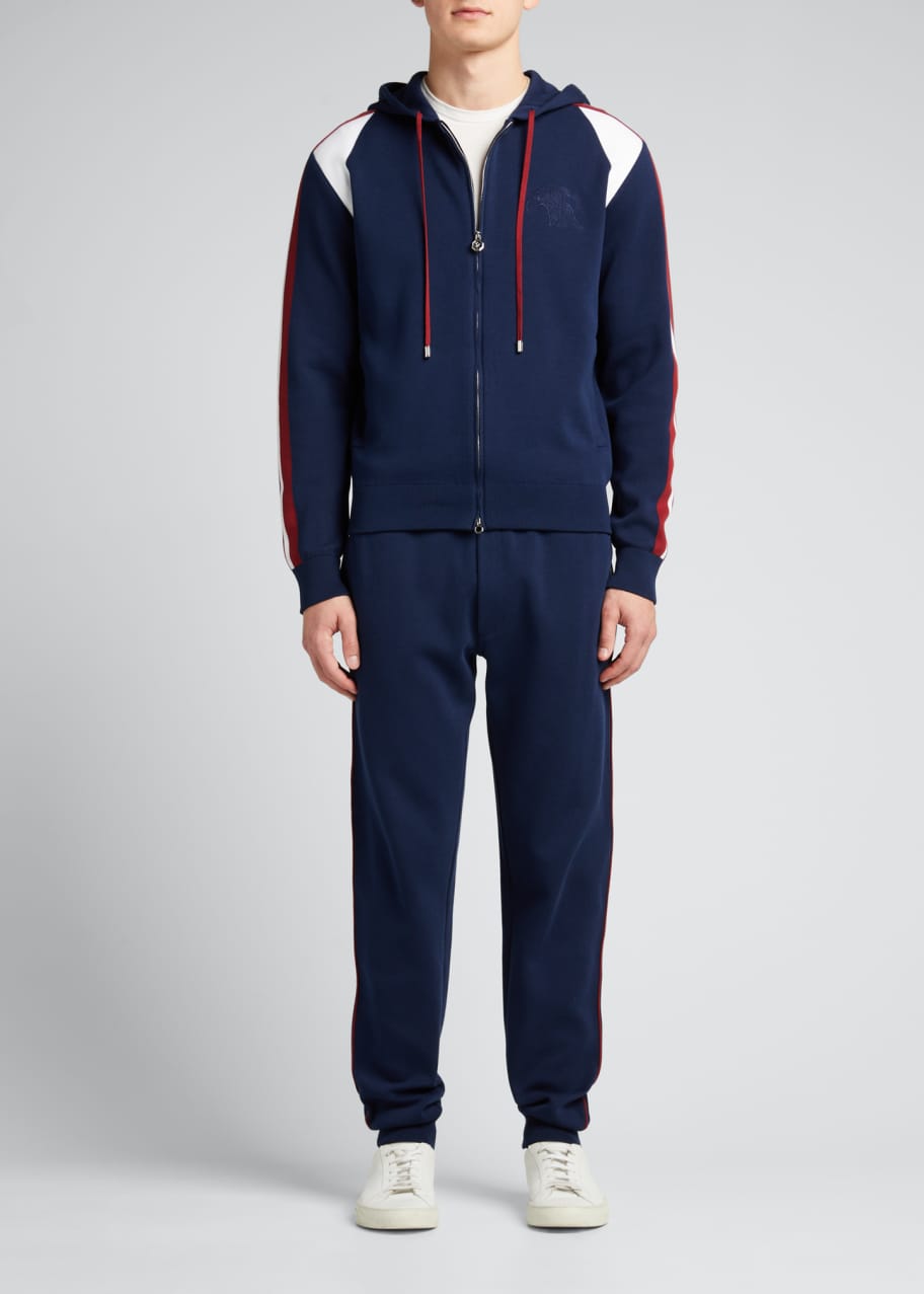 Stefano Ricci Men's Hooded Zip-Up Jogging Sweater - Bergdorf Goodman