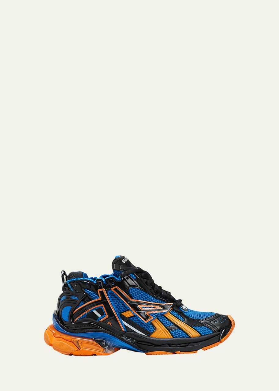 Balenciaga Men's Caged Mesh Runner Sneakers - Bergdorf Goodman
