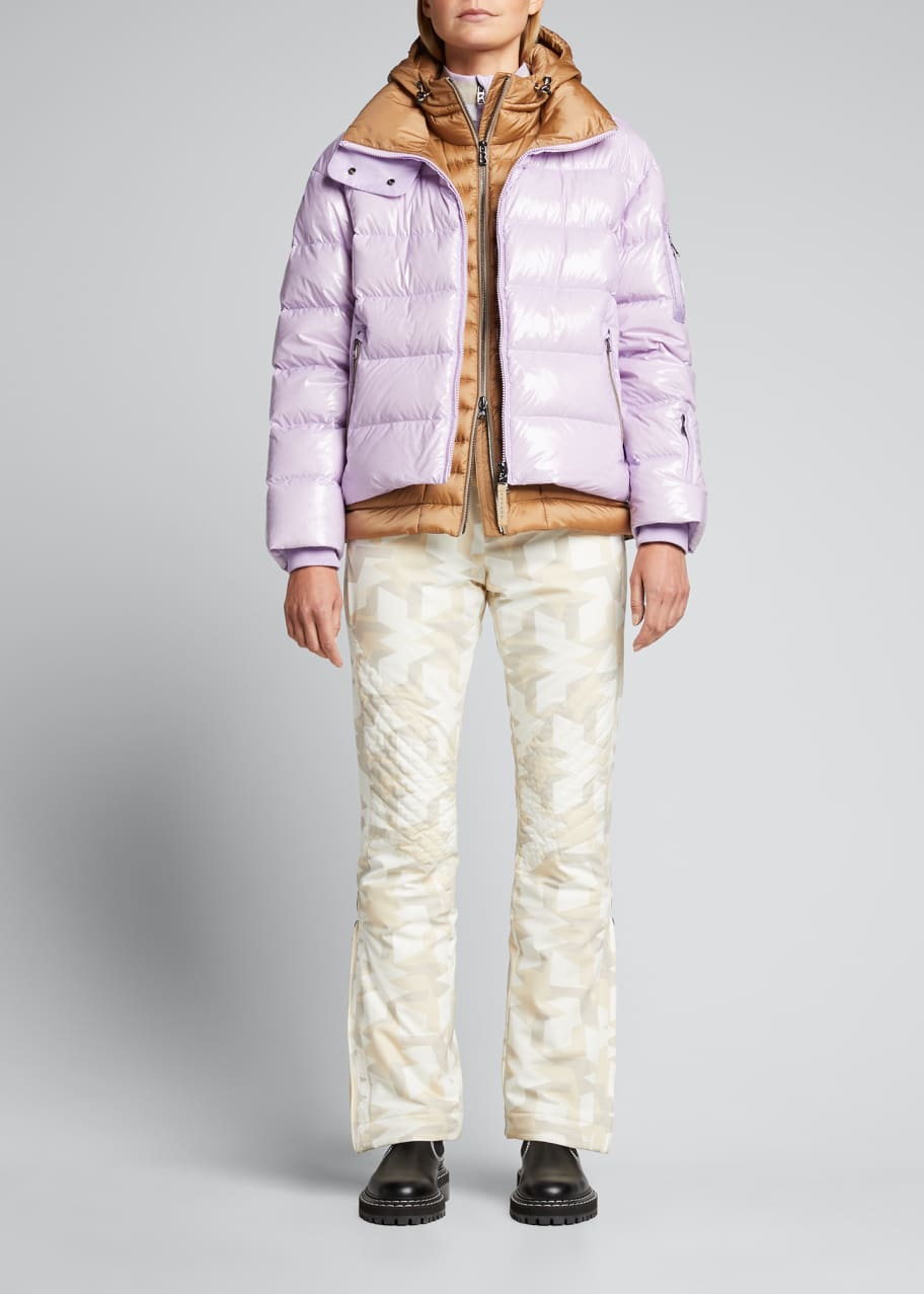 Bogner Lizzy-D Channel-Quilt Hooded Puffer - Bergdorf Goodman