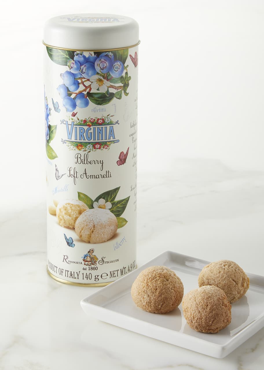 Amaretti Virginia Soft Blueberry Amaretti Cookes in Round Tin ...