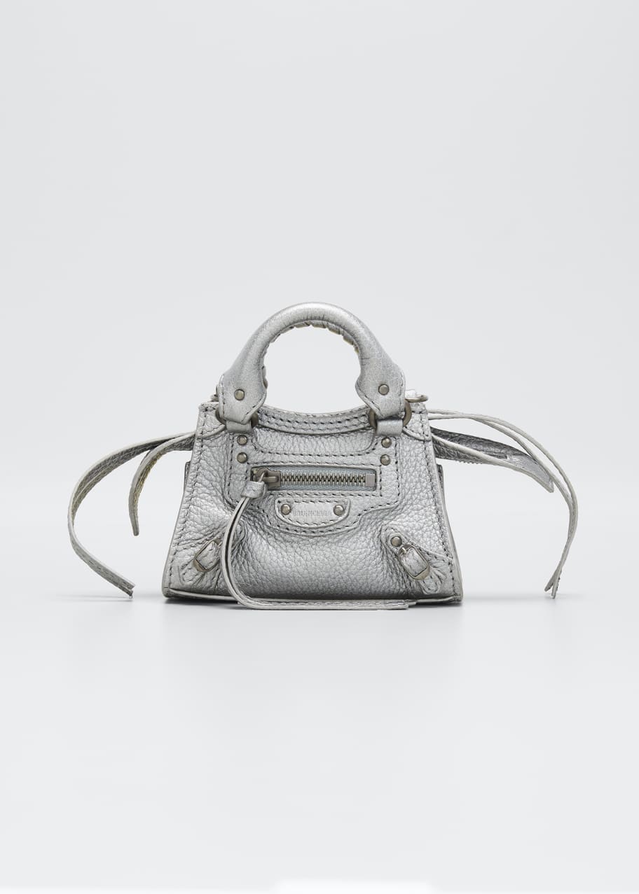 Balenciaga Neo Class New City Nano Metallized Grained Calf Dr ...