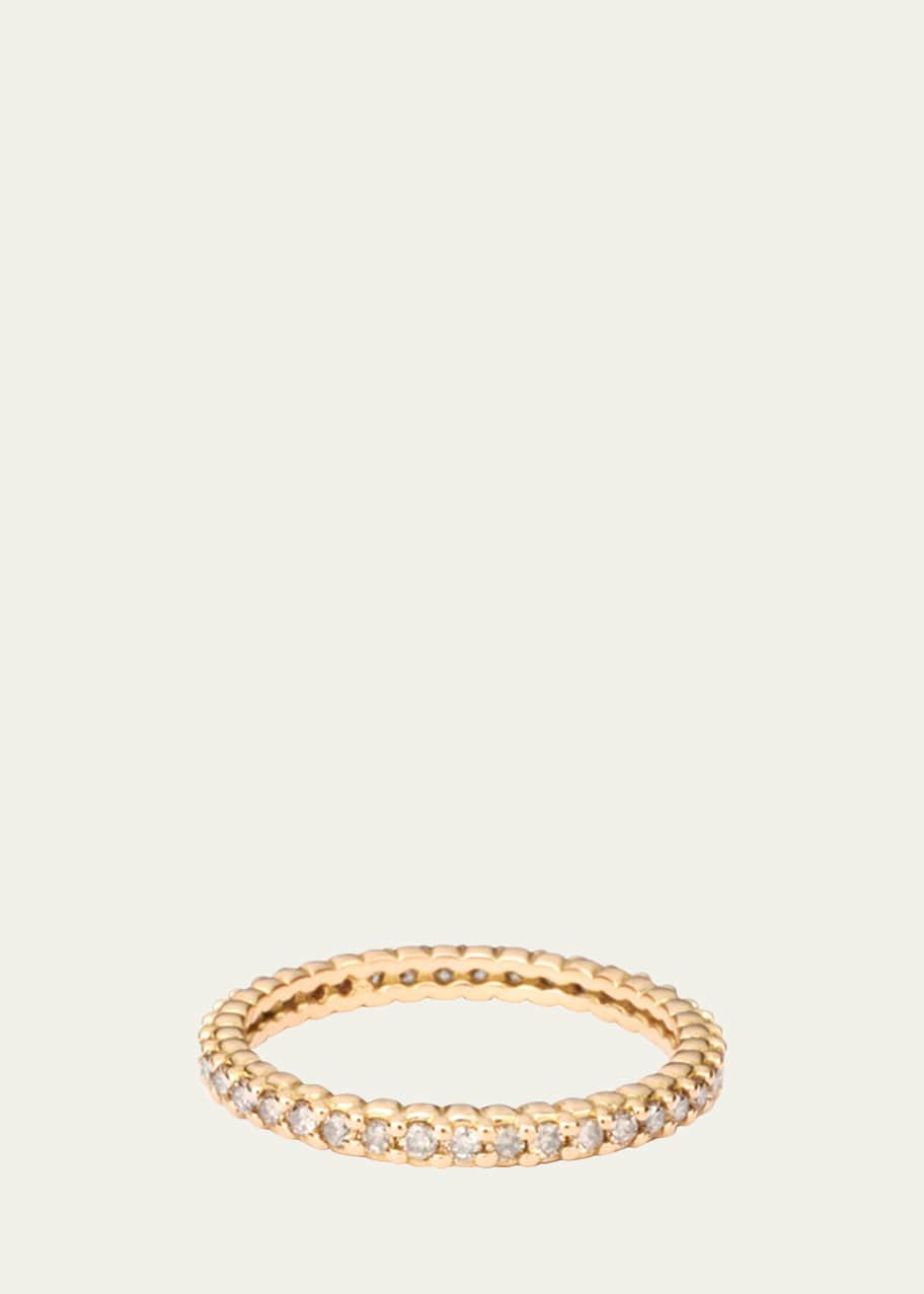 Paul Morelli 18K Pink Gold Pinpoint Diamond Eternity Ring, 2.5mm ...
