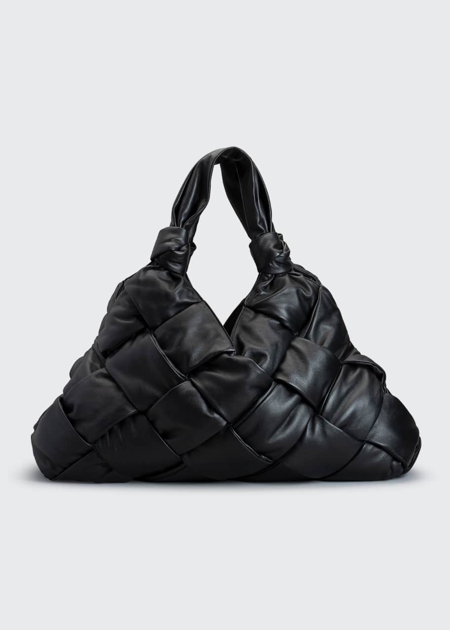 Bottega Veneta Padded Lock Large Woven Tote Bag - Bergdorf Goodman