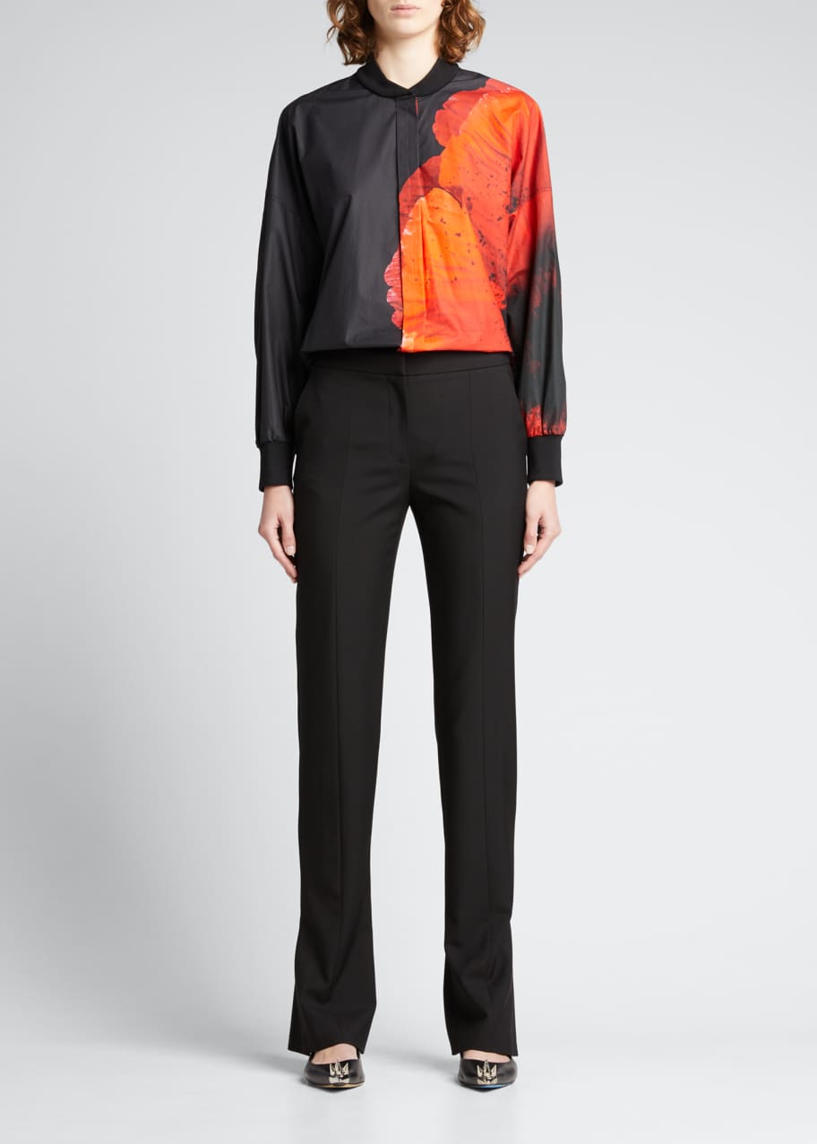 McQueen Exploded Flower Print Cocoon Top - Bergdorf Goodman
