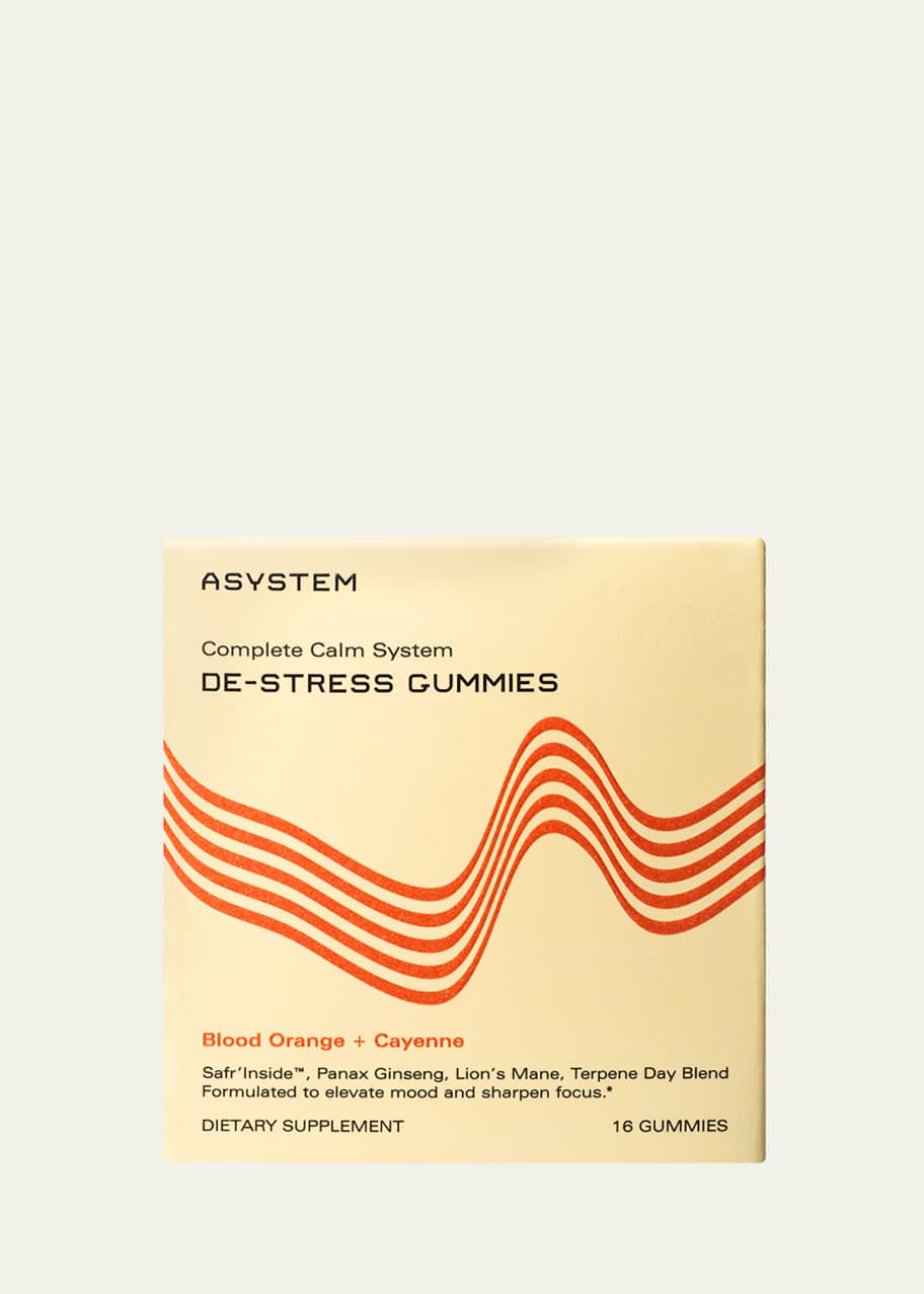 ASYSTEM De-Stress Gummies - Blood Orange + Cayenne - 16 Gummies ...
