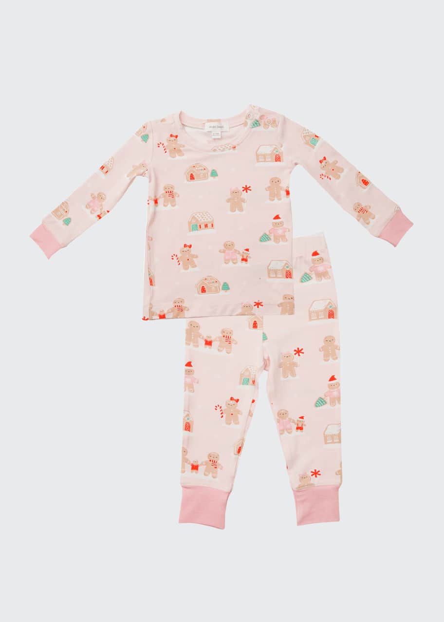 Angel Dear Girl's Pink Gingerbread 2-Piece Pajama Set, Size 2T-4T ...