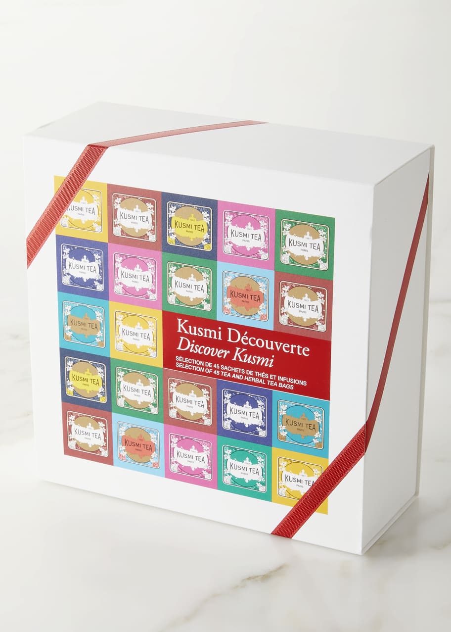 Kusmi Tea Discover Kusmi Tea Gift Set - 45 Enveloped Tea Bags (3.38oz ...