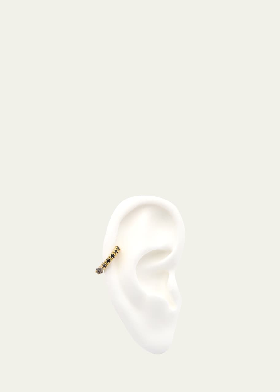 Armenta Old World Crivelli Hinged Ear Cuff with Black Sapphires, Single ...