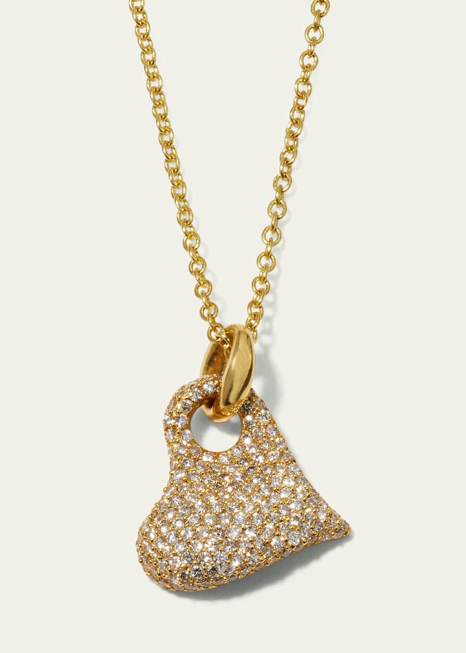 Ippolita Small Pave Heart Pendant Necklace in 18K Gold with Diamonds ...