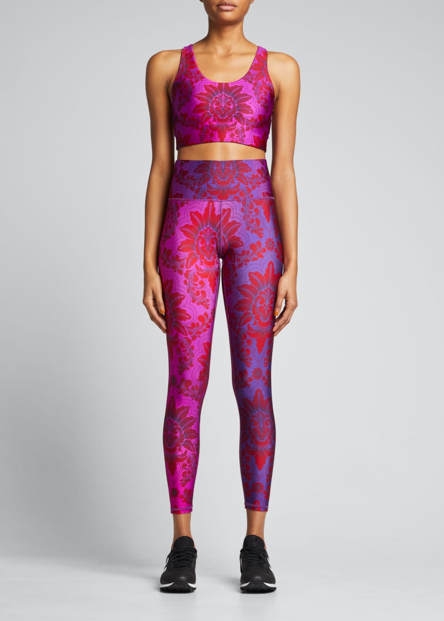 Terez Ruby Damask Hi-Shine Low-Impact Sports Bra - Bergdorf Goodman