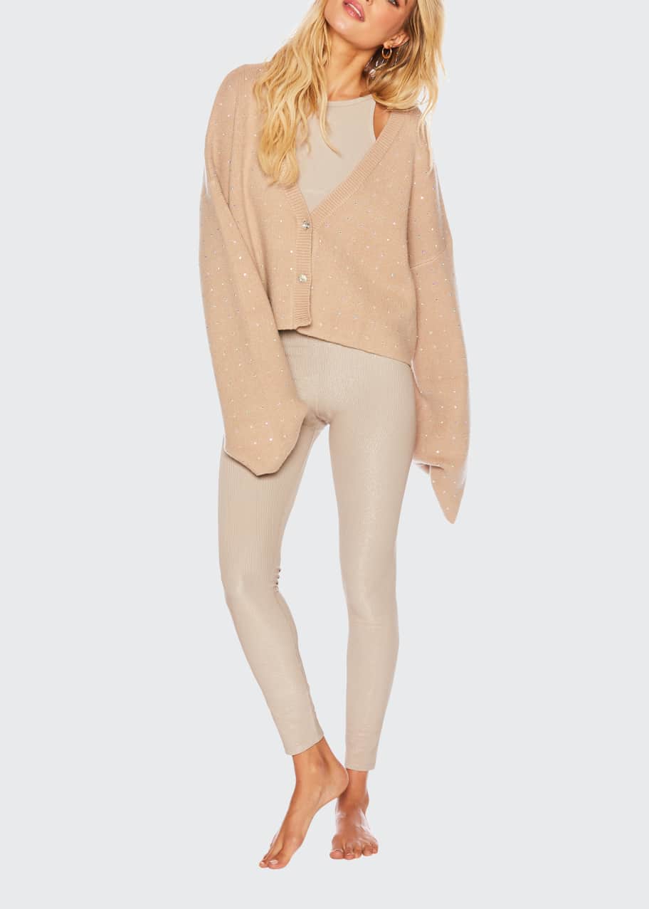 Beach Riot Judith Rhinestone Cardigan Top - Bergdorf Goodman