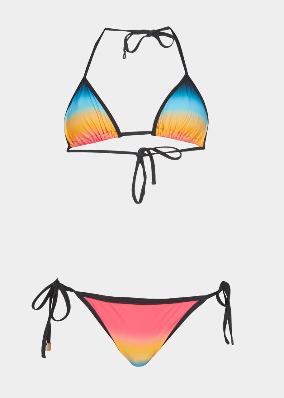 The Attico Multicolored Two-Piece String Bikini Set - Bergdorf Goodman