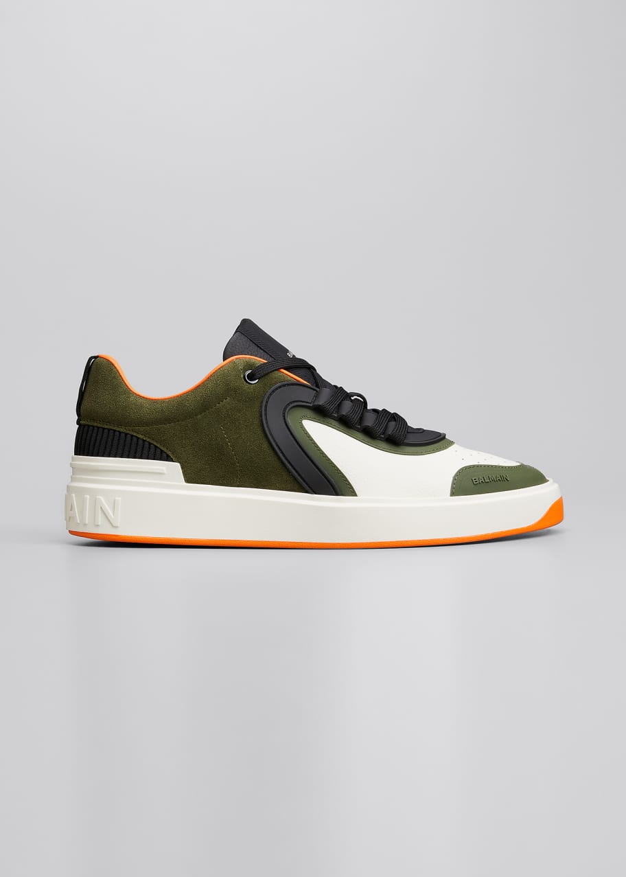 Balmain Men's B Skate Colorblock Leather Low-Top Sneakers - Bergdorf ...
