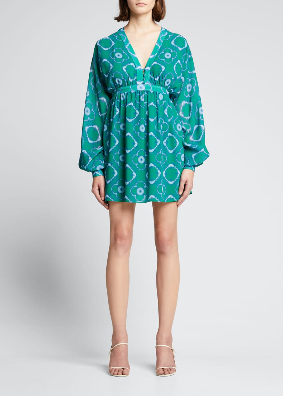 Alexis Luss Blouson-Sleeve Dress - Bergdorf Goodman