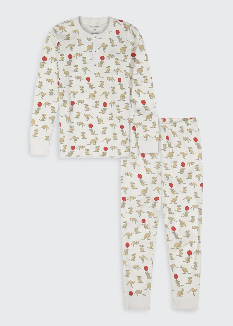 Roller Rabbit Kid's Kangaroo 2-Piece Pajama Set, Size 12M-8 - Bergdorf ...