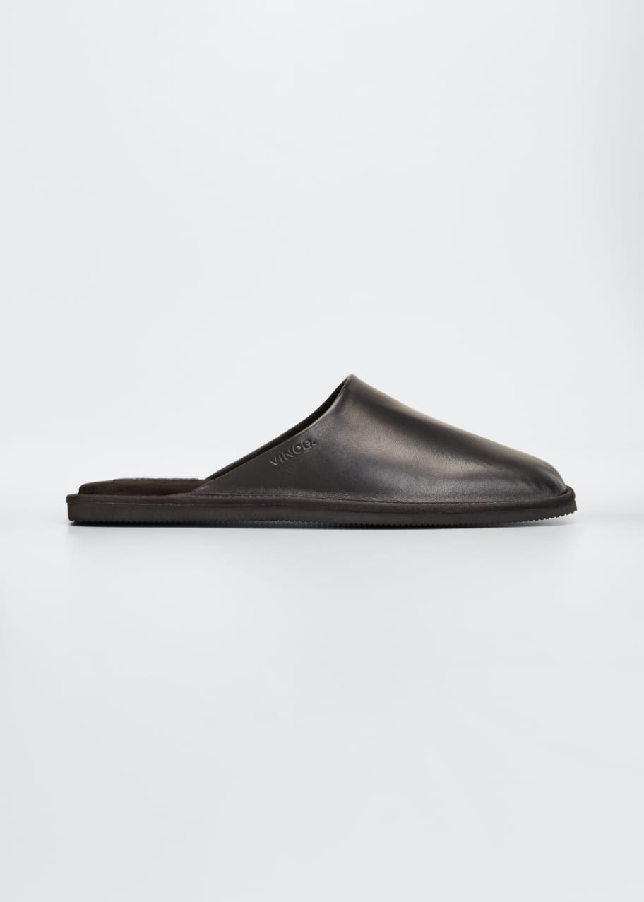 Vince Larisa Leather Flat Slippers - Bergdorf Goodman