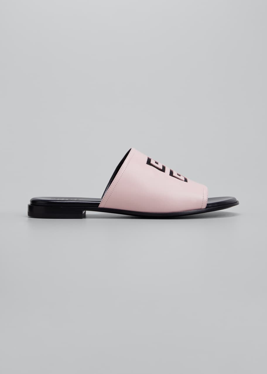 Givenchy 4G Lambskin Flat Mule Sandals - Bergdorf Goodman