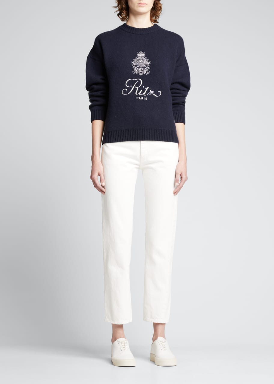 FRAME x Ritz Paris Crewneck Sweater - Bergdorf Goodman