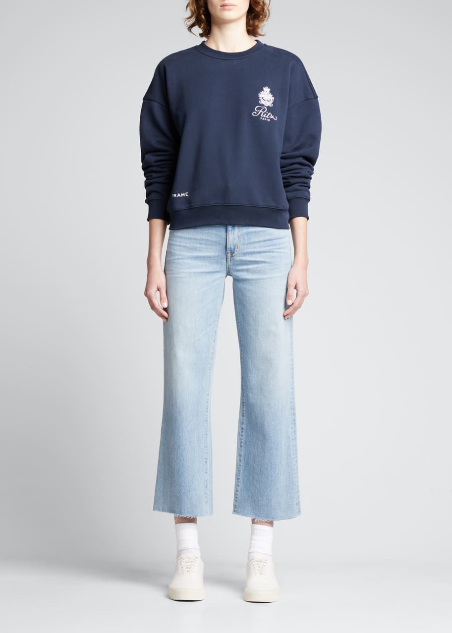 FRAME x Ritz Paris Concierge Crewneck Sweatshirt - Bergdorf Goodman