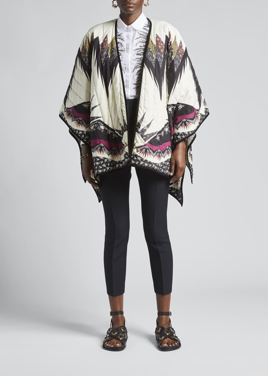 Etro Geometric Patchwork Quilted Cape - Bergdorf Goodman