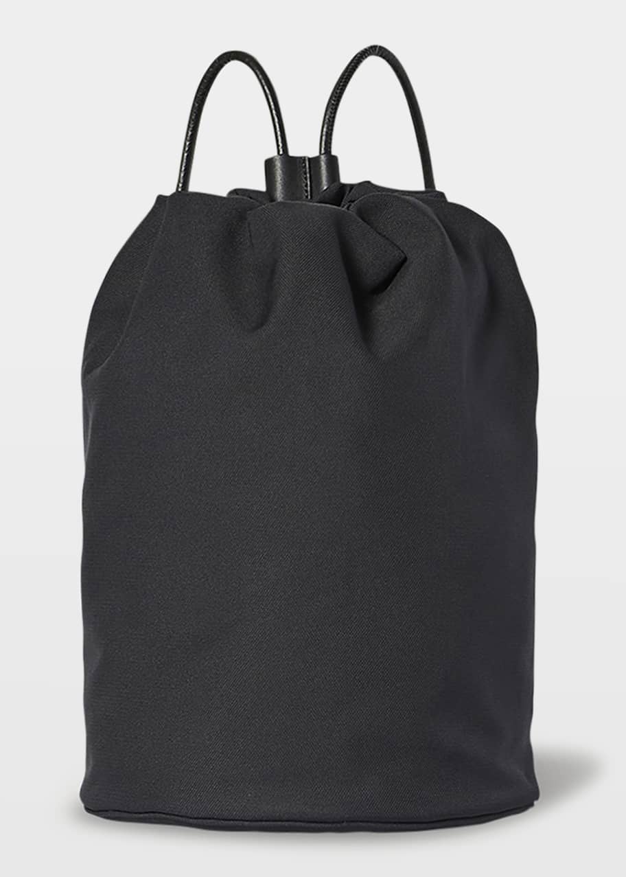 THE ROW Drawstring Sporty Backpack in Nylon and Leather - Bergdorf Goodman