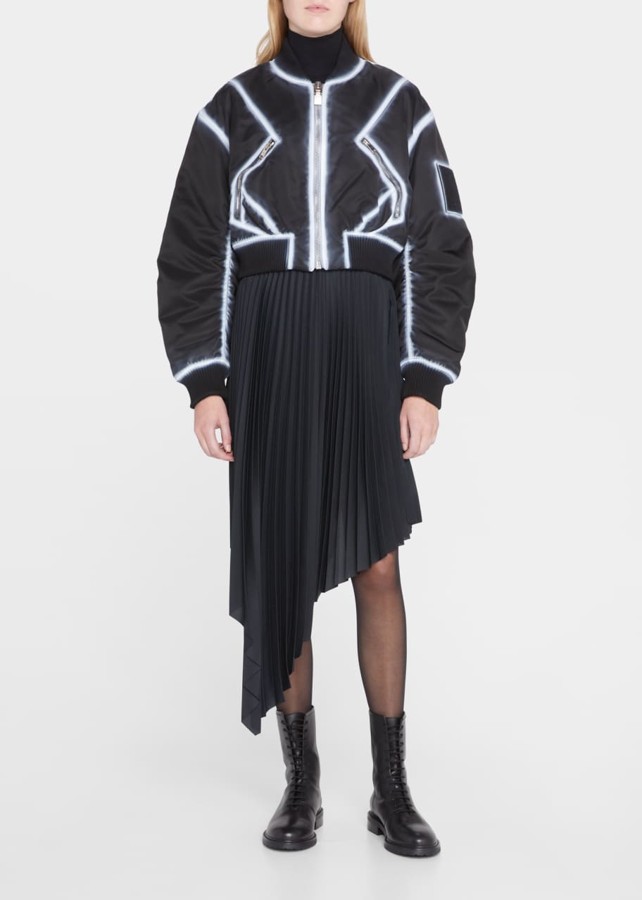 Givenchy x Chito Spray Paint Cropped Blouson Bomber Jacket - Bergdorf ...