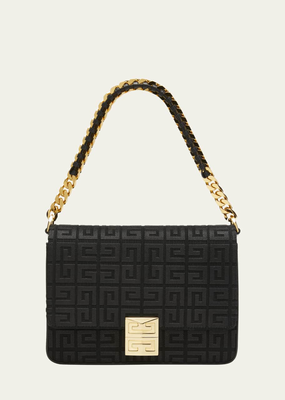 Givenchy Medium 4G Monogram Crossbody Bag in Cotton and Leather ...