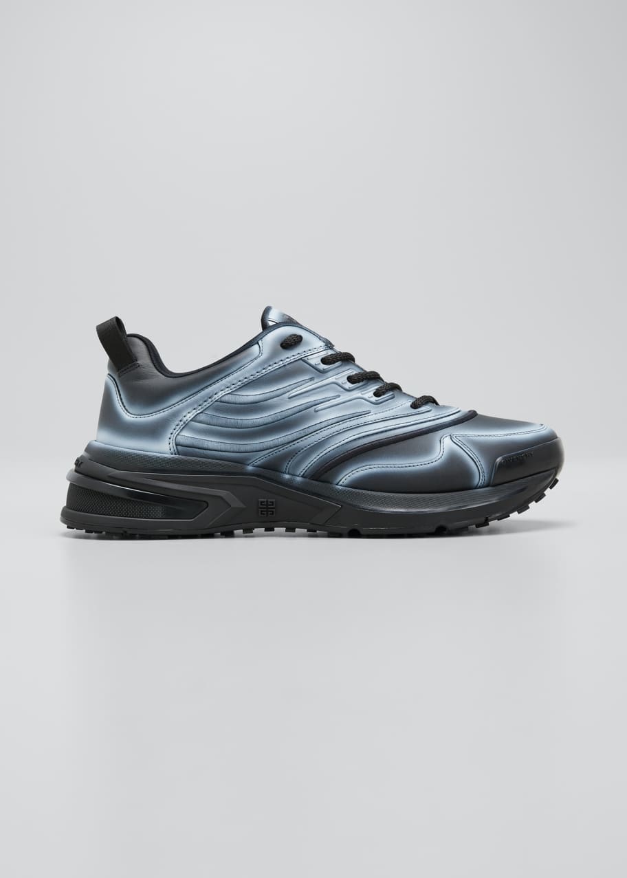 Givenchy Men's GIV 1 Spray Paint Outline Runner Sneakers - Bergdorf Goodman