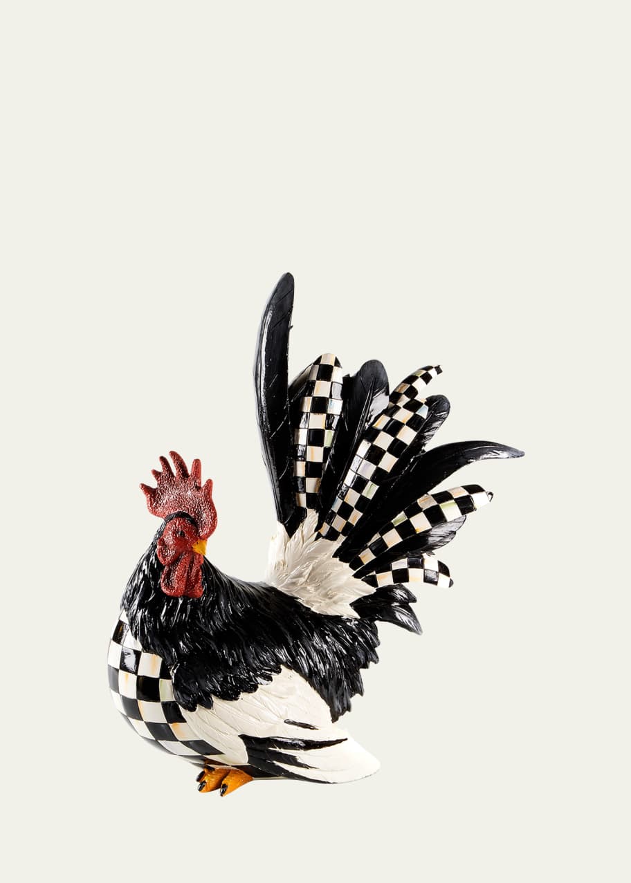 MacKenzie-Childs Courtly Check Rooster - Bergdorf Goodman