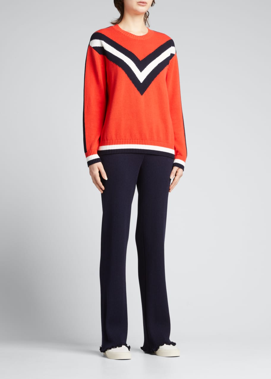 The Upside Riviera Cotton Varsity Stripe Sweater - Bergdorf Goodman