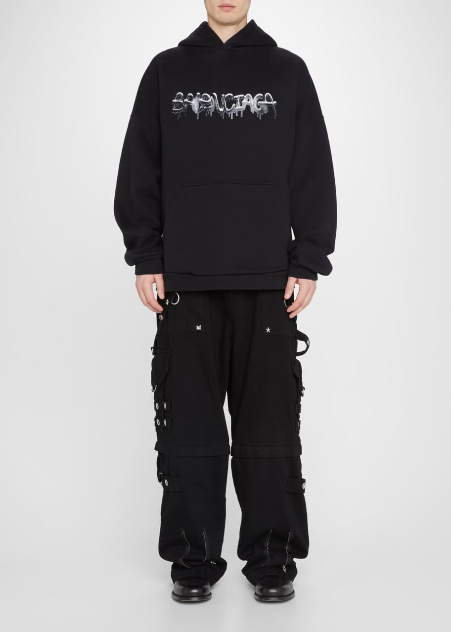 Balenciaga Men's Raver Baggy Denim Pants - Bergdorf Goodman