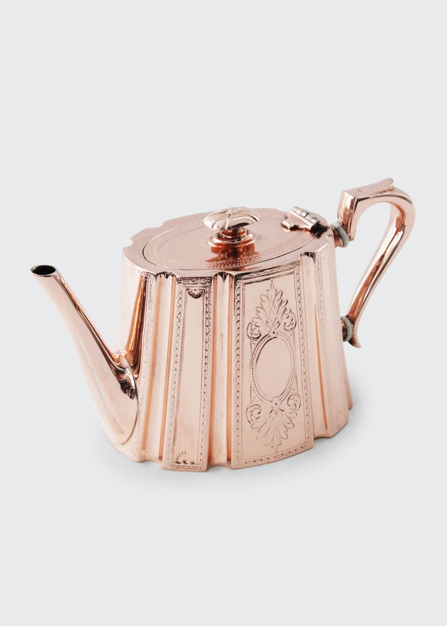 Coppermill Kitchen Antique French Copper & Silver Teapot, Late 19th ...