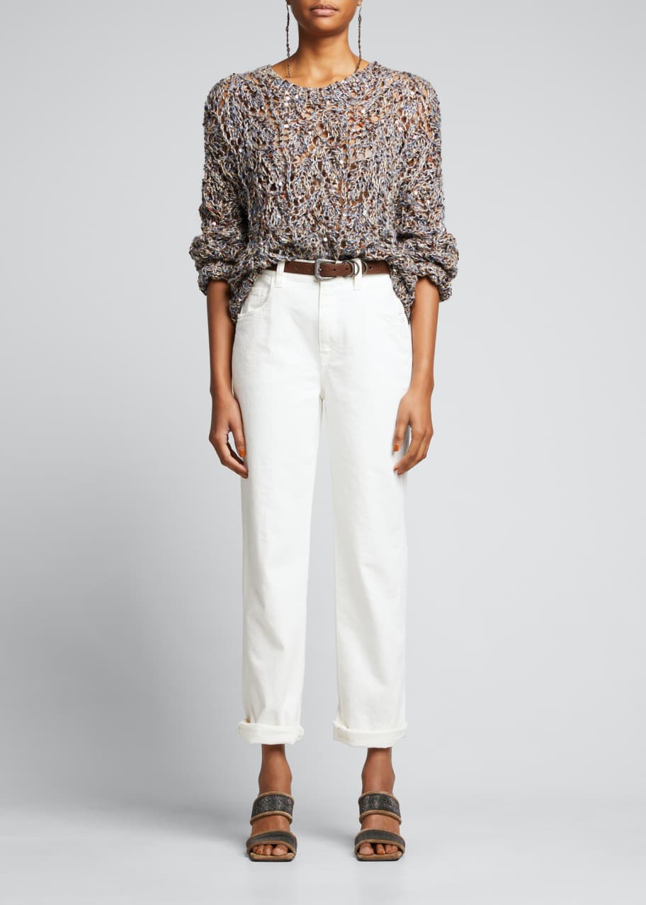 Brunello Cucinelli Opera Sequined Pullover - Bergdorf Goodman
