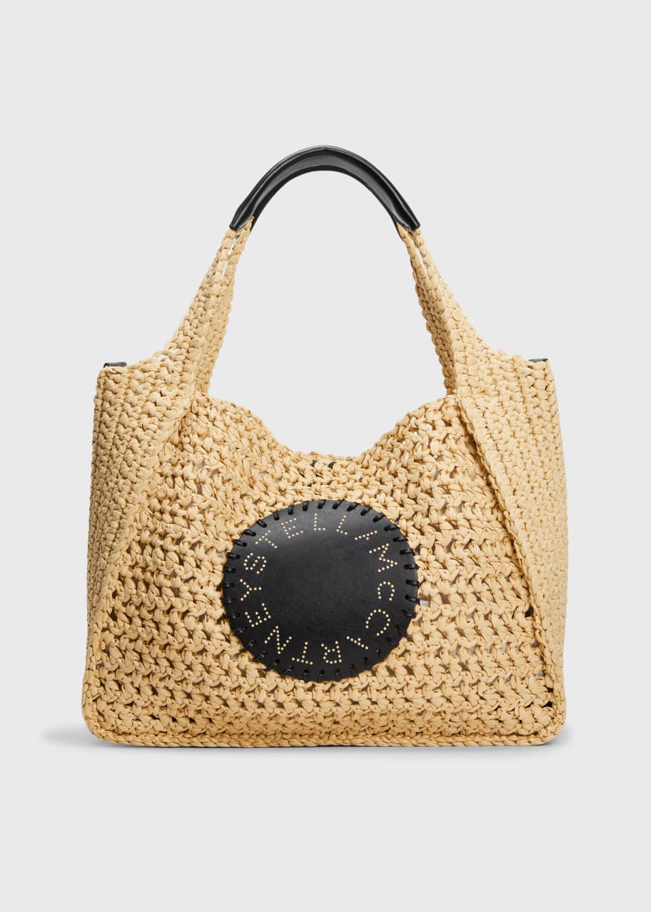Stella McCartney Braided Cutout Raffia Crossbody Bag - Bergdorf Goodman